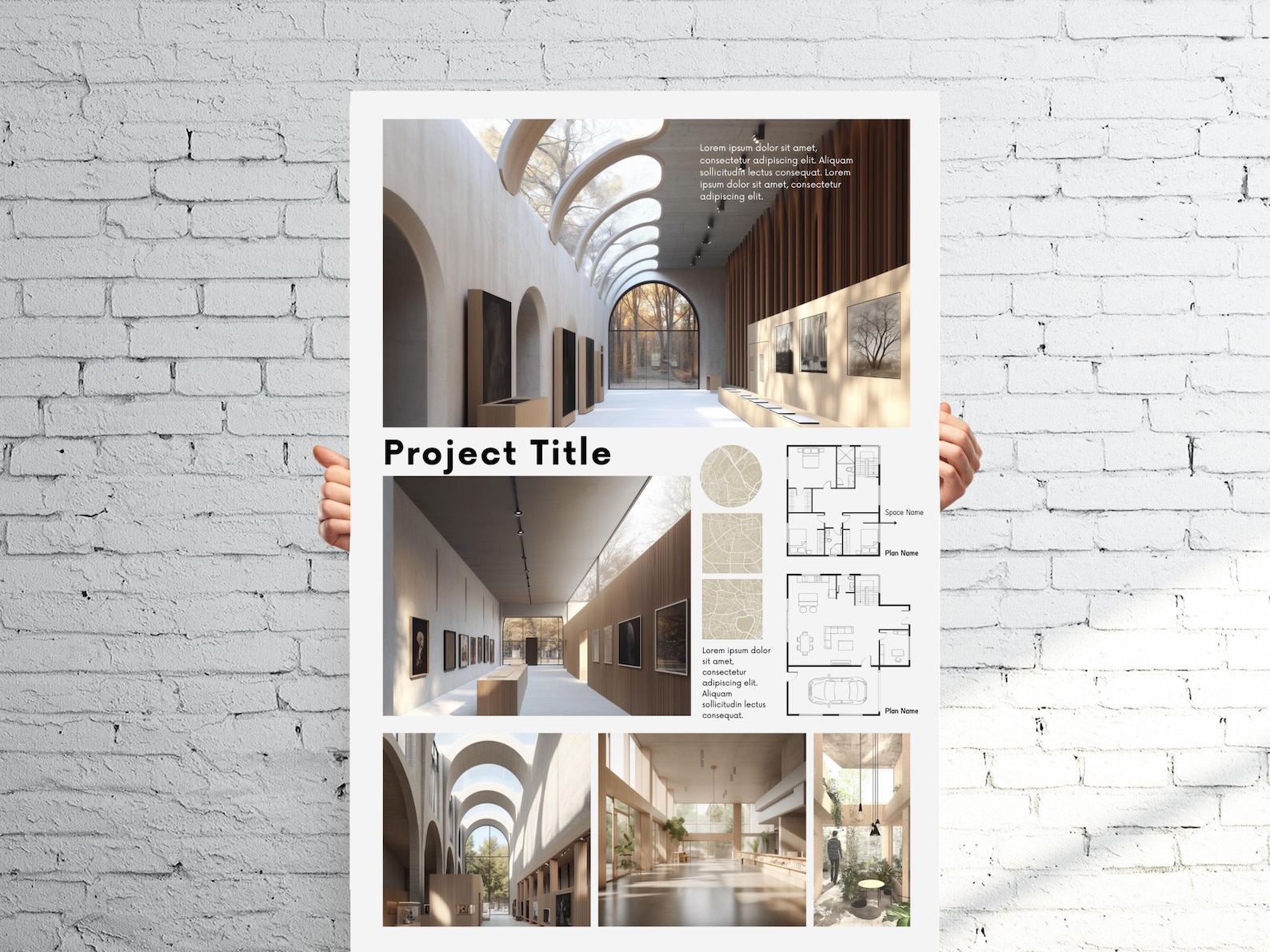 Architecture Poster Canva Template Architecture Presentation Board ...
