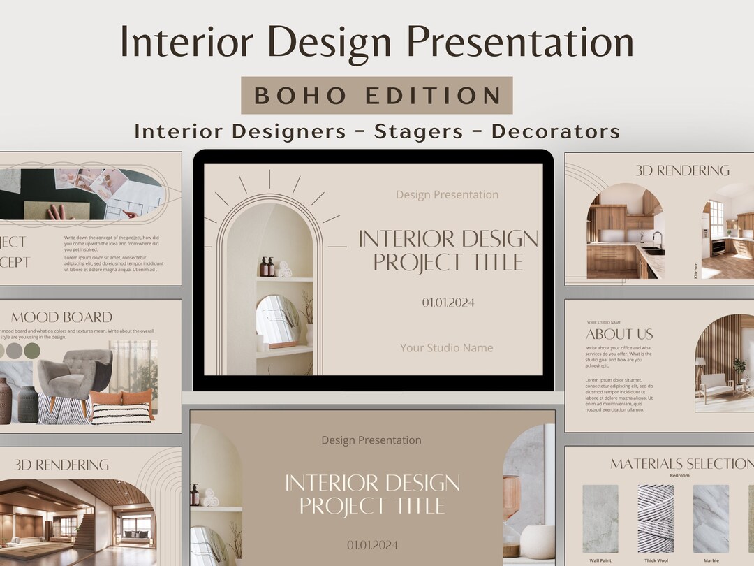 Interior Design Presentation Template Interior Design Mood Board ...