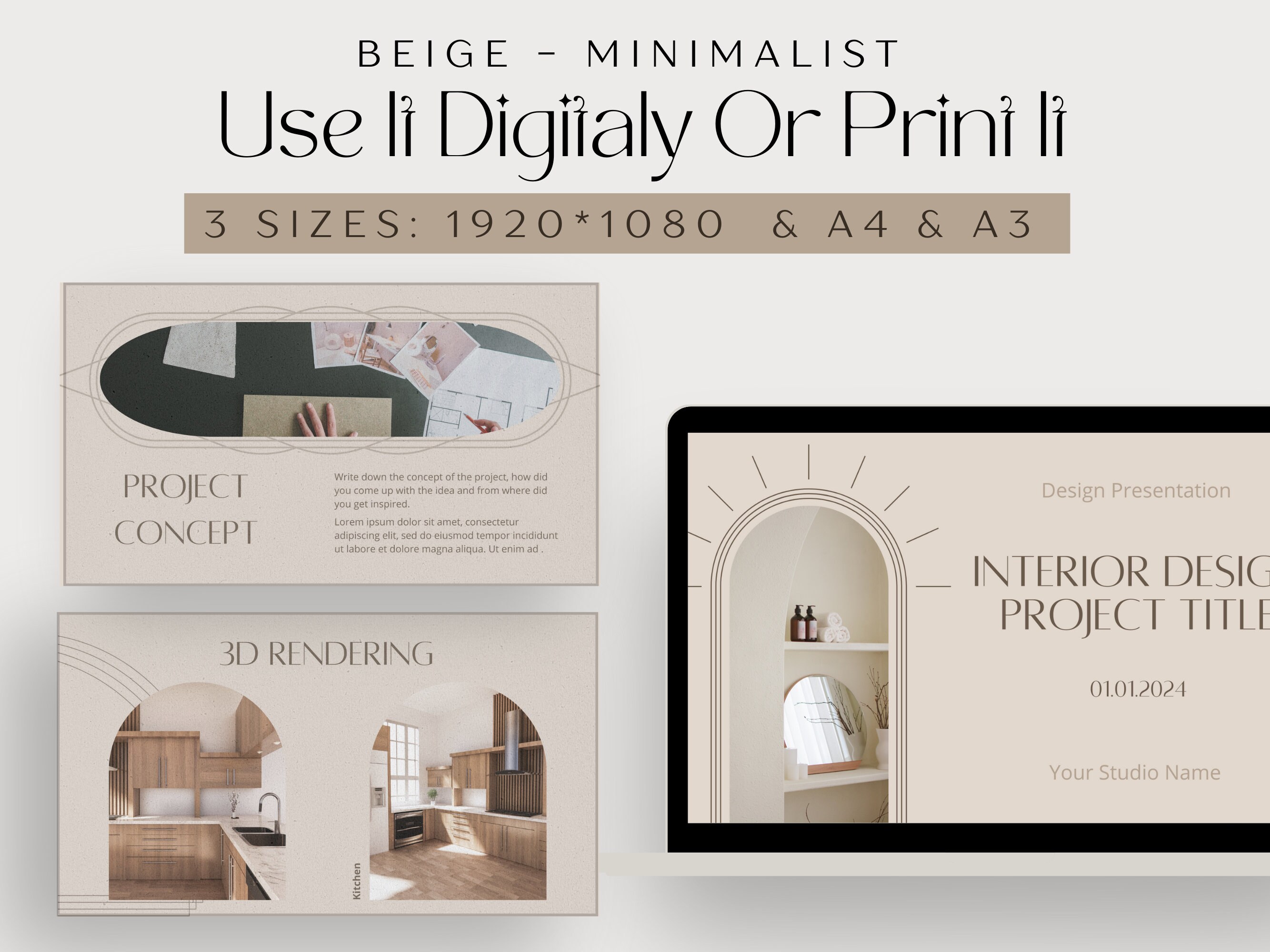 Interior Design Presentation Template Interior Design Mood Board ...