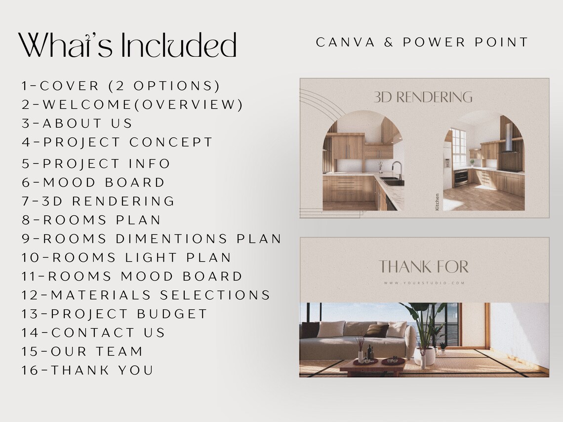 Interior Design Presentation Template Interior Design Mood Board ...