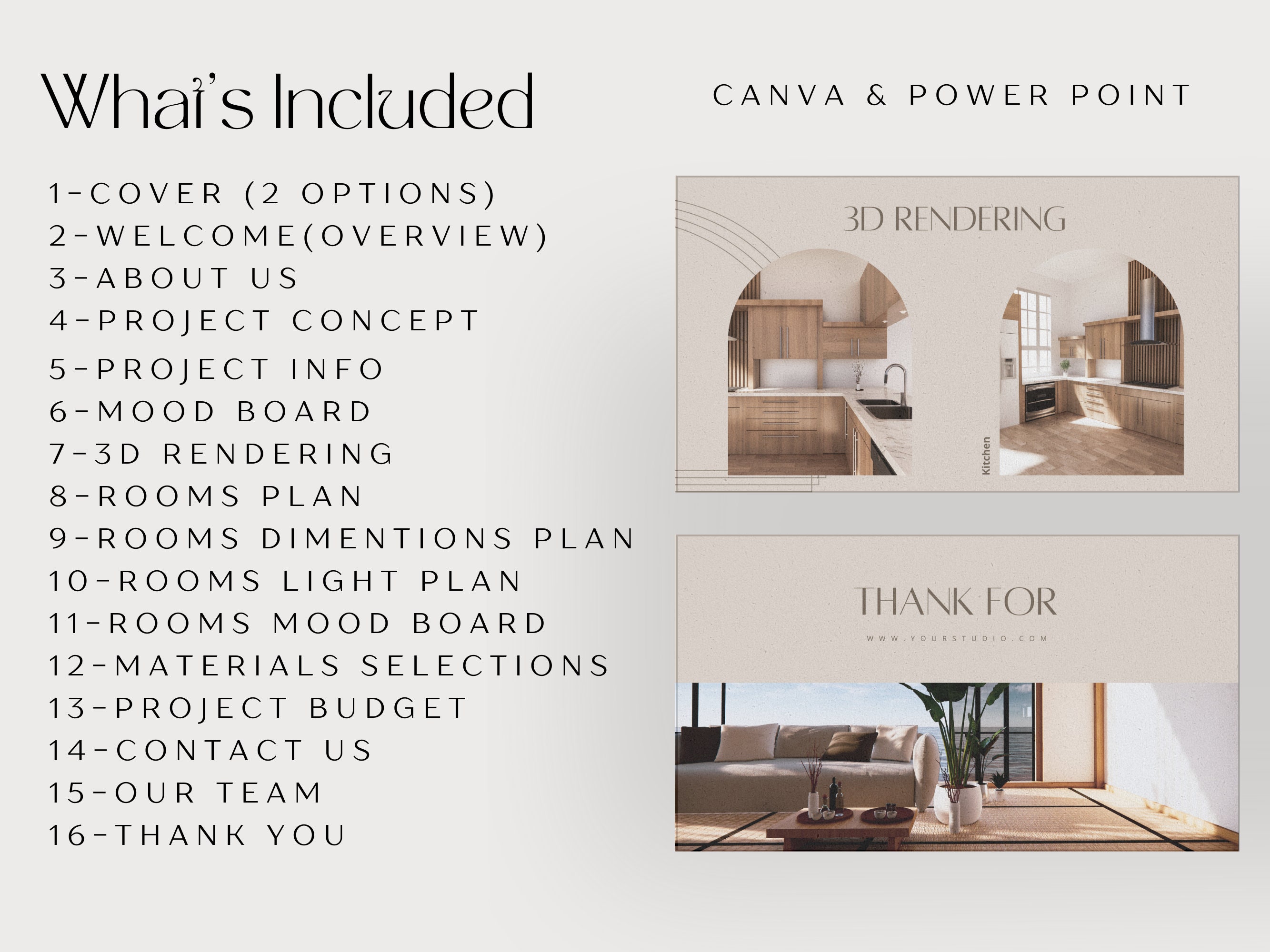 Interior Design Presentation Template Interior Design Mood Board ...