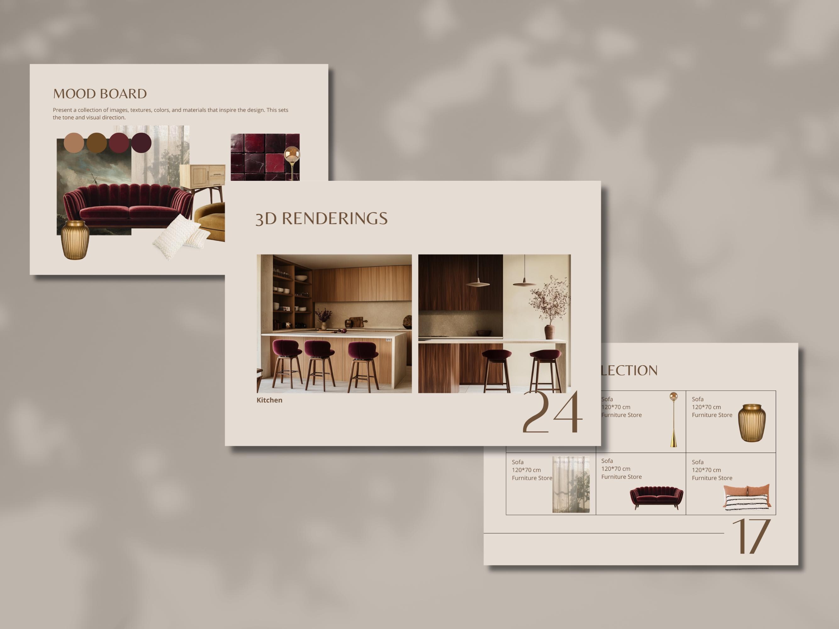 Interior Design Project Proposal Interior Presentation Canva Template ...