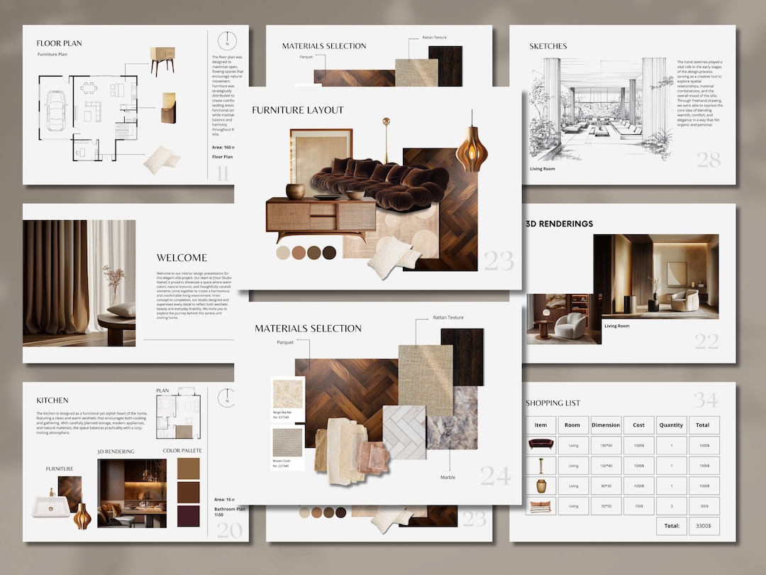 Interior Design Presentation Template Interior Design Project Proposal