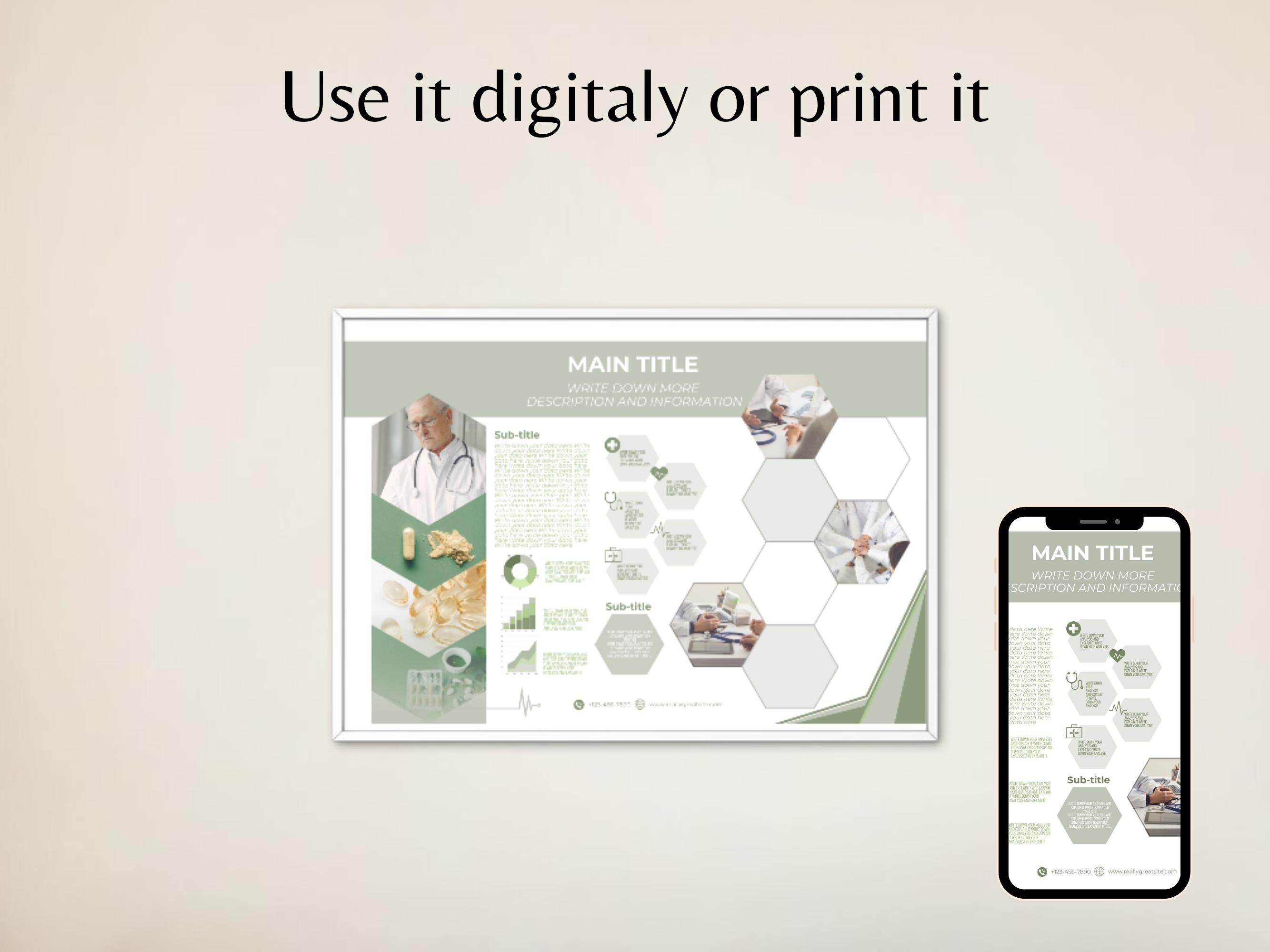 Academic Poster Template, Scientific Presentation Template, Medical ...