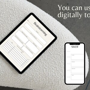 Brainstorm Template Bundle Productivity Digital Planner Mind Map ...