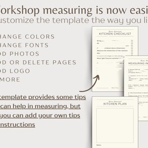 Rooms Measure Checklist Interior Design Site Measurement Template ...