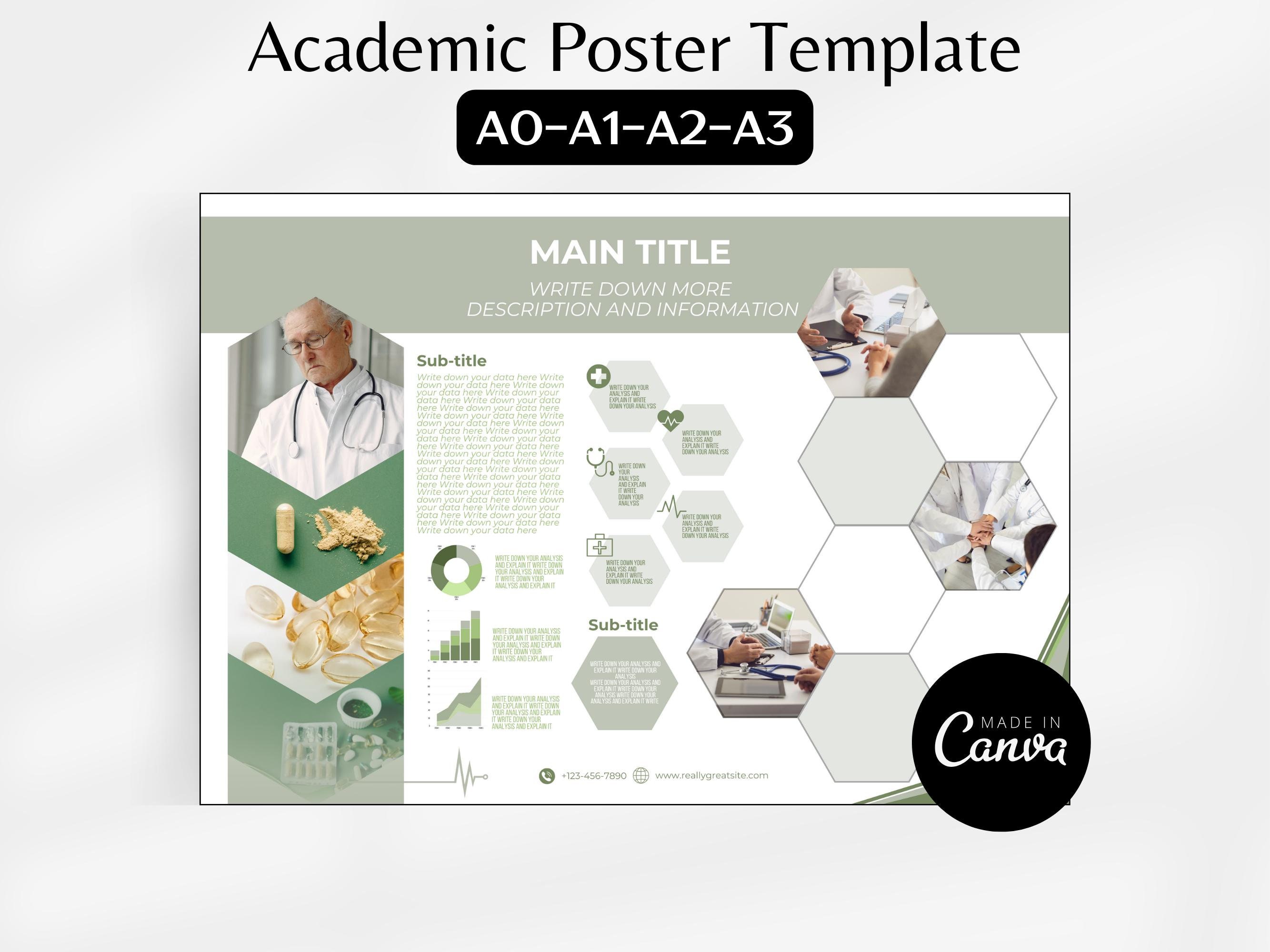 Academic Poster Template, Scientific Presentation Template, Medical ...