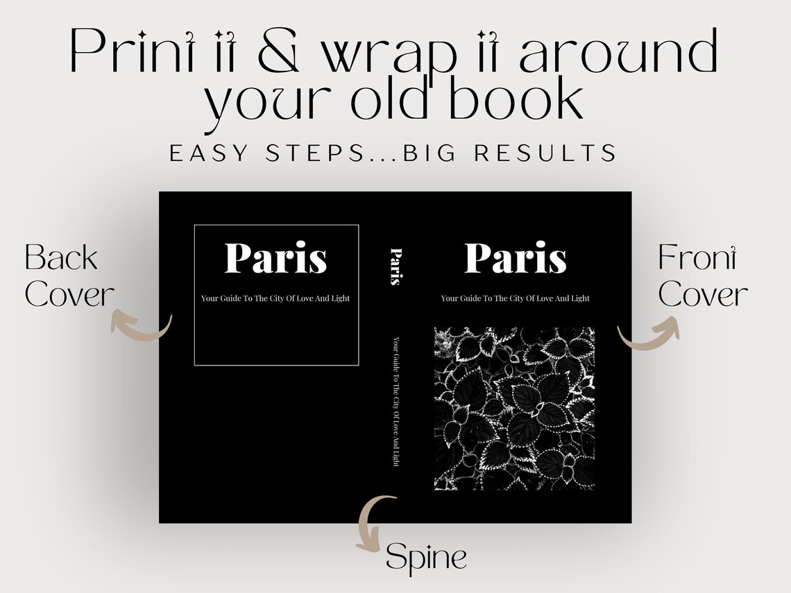 Decorative Fake Book Cover Template Faux Coffee Table Books Printable ...
