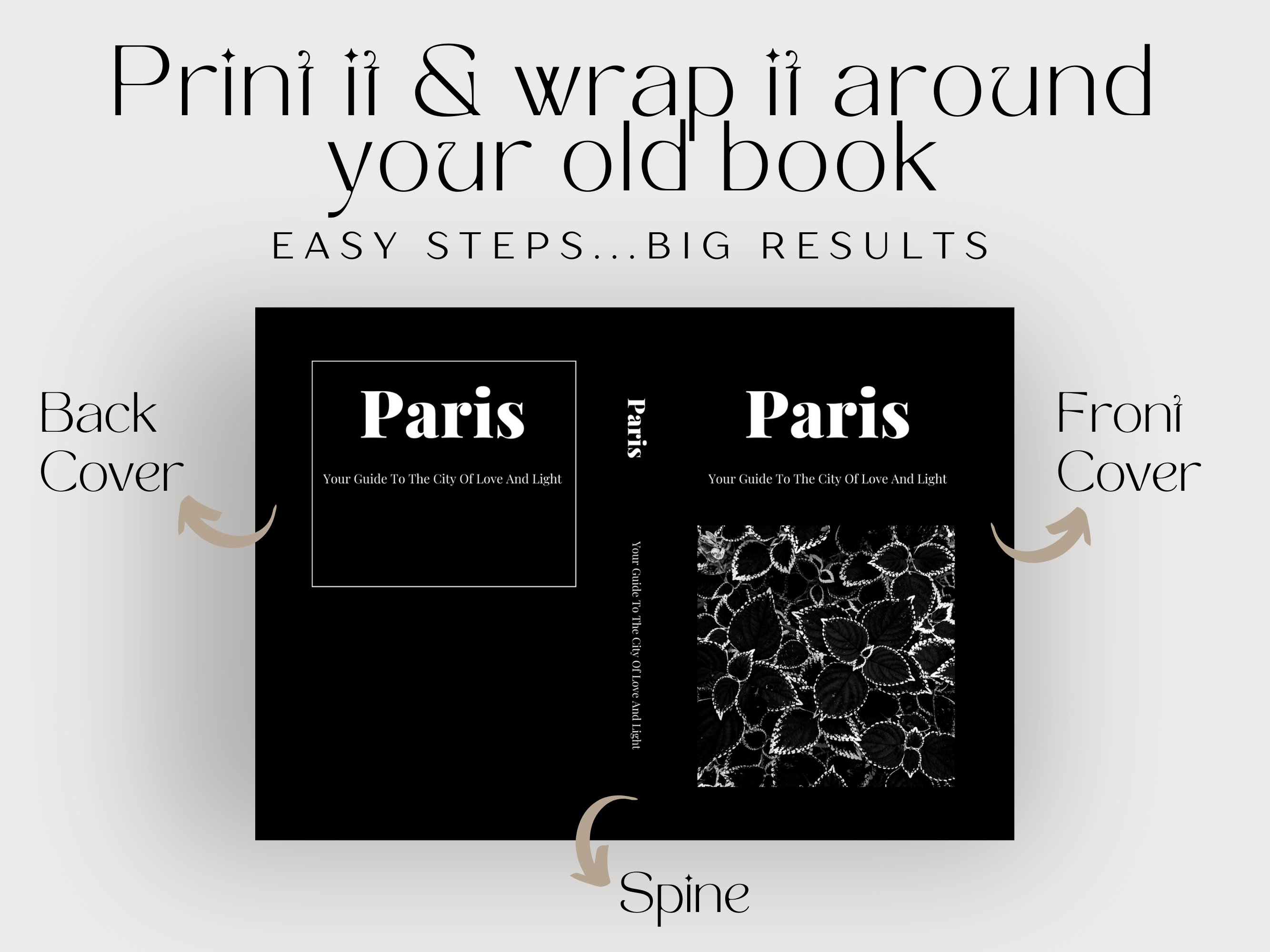 Decorative Fake Book Cover Template Faux Coffee Table Books Printable ...