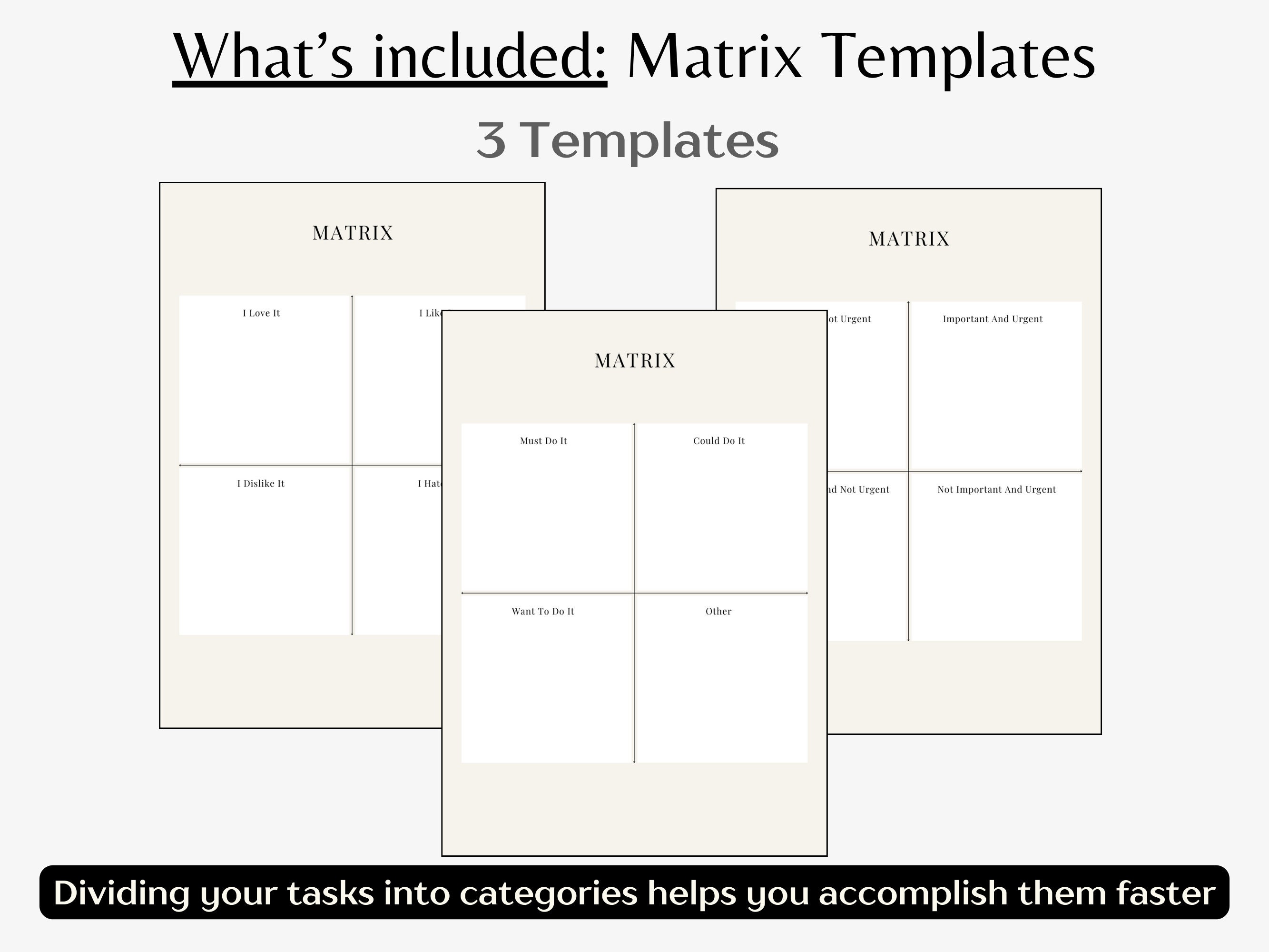 Brain Dump Bundle Template, Printable Brain Dump Planner, Ideas ...