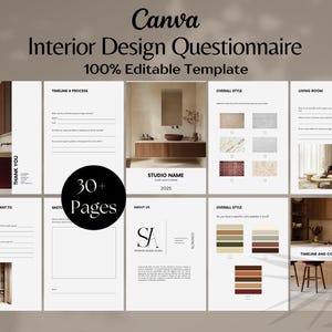 Interior Design Questionnaire Template, Client Onboarding Question ...