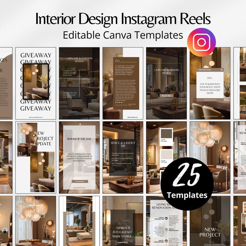 Instagram Magazine Template - Etsy