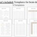 Brain Dump Bundle Template, Printable Brain Dump Planner, Ideas ...