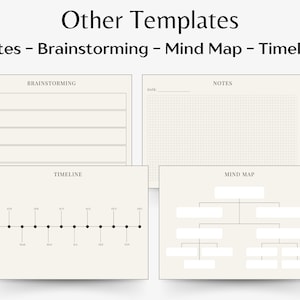Brain Dump Planner Bundle Mind Map Template ADHD Weekly Planner Daily ...