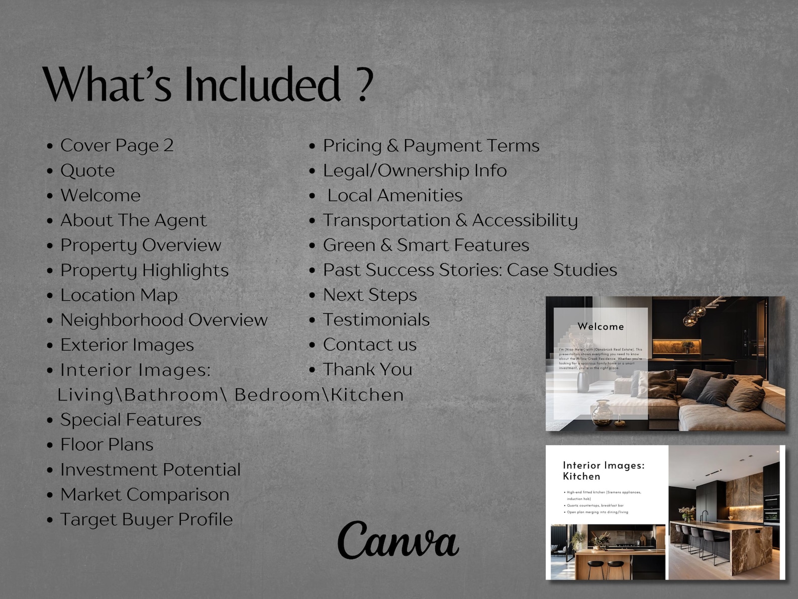 Real Estate Presentation Template, Realtor Property Template, Modern Listing Presentation for ...