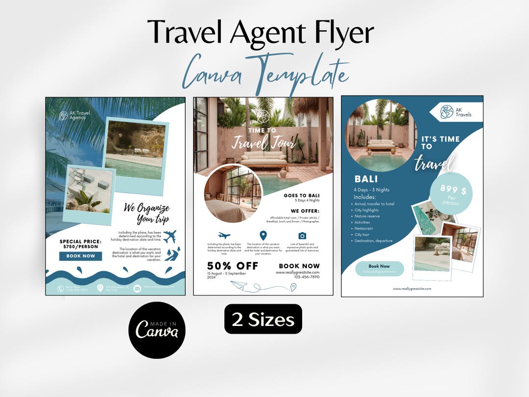 Travel Agent Flyer Template Travel Business Brochure Trip Pricing Guide ...