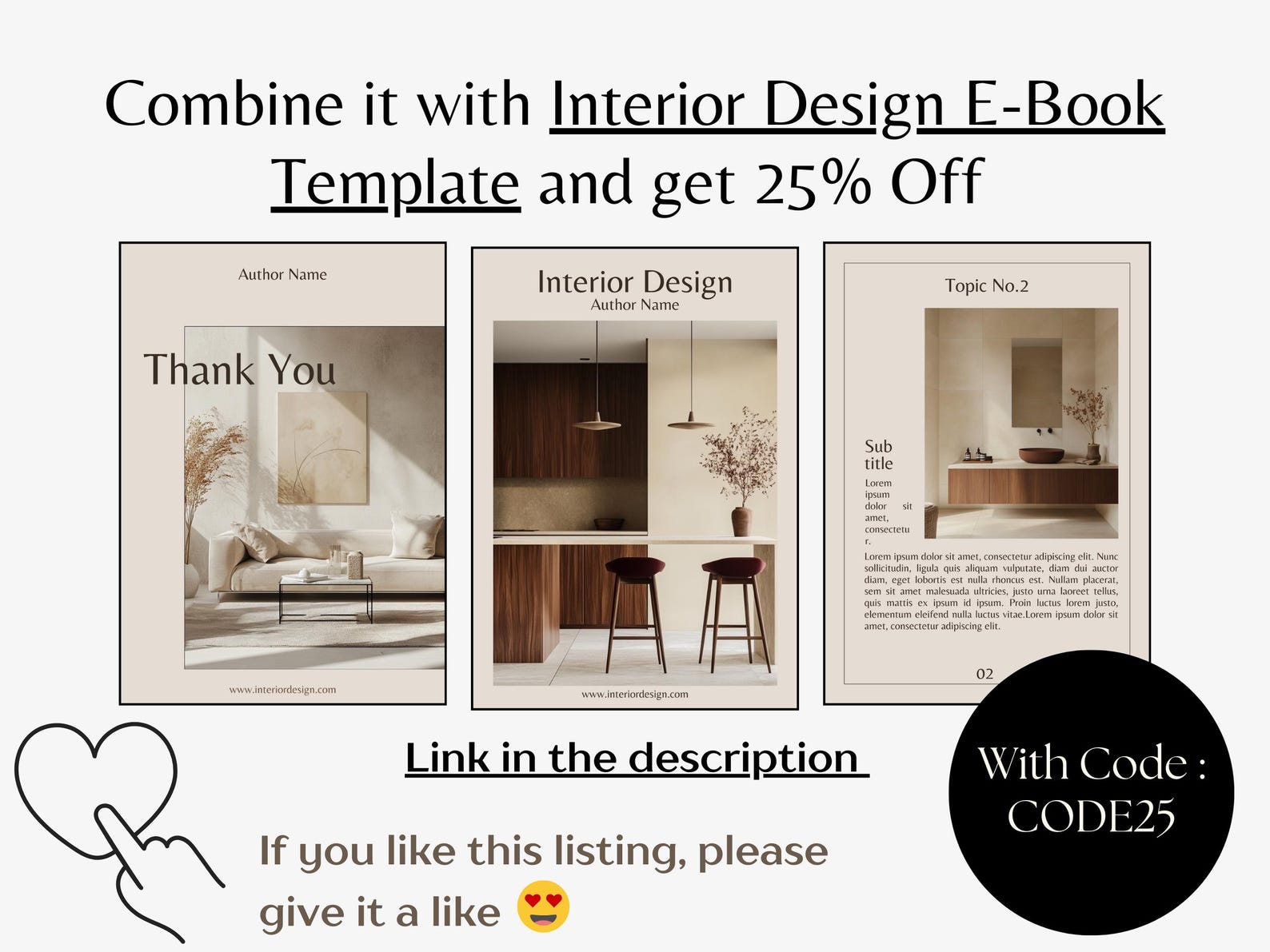 Interior Design Instagram Post Template Home Decor Social Media ...