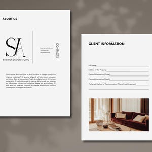 Interior Design Questionnaire Template, Client Onboarding Question ...