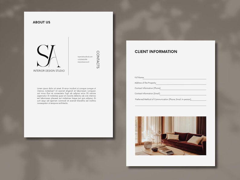 Interior Design Questionnaire Template, Client Onboarding Question ...