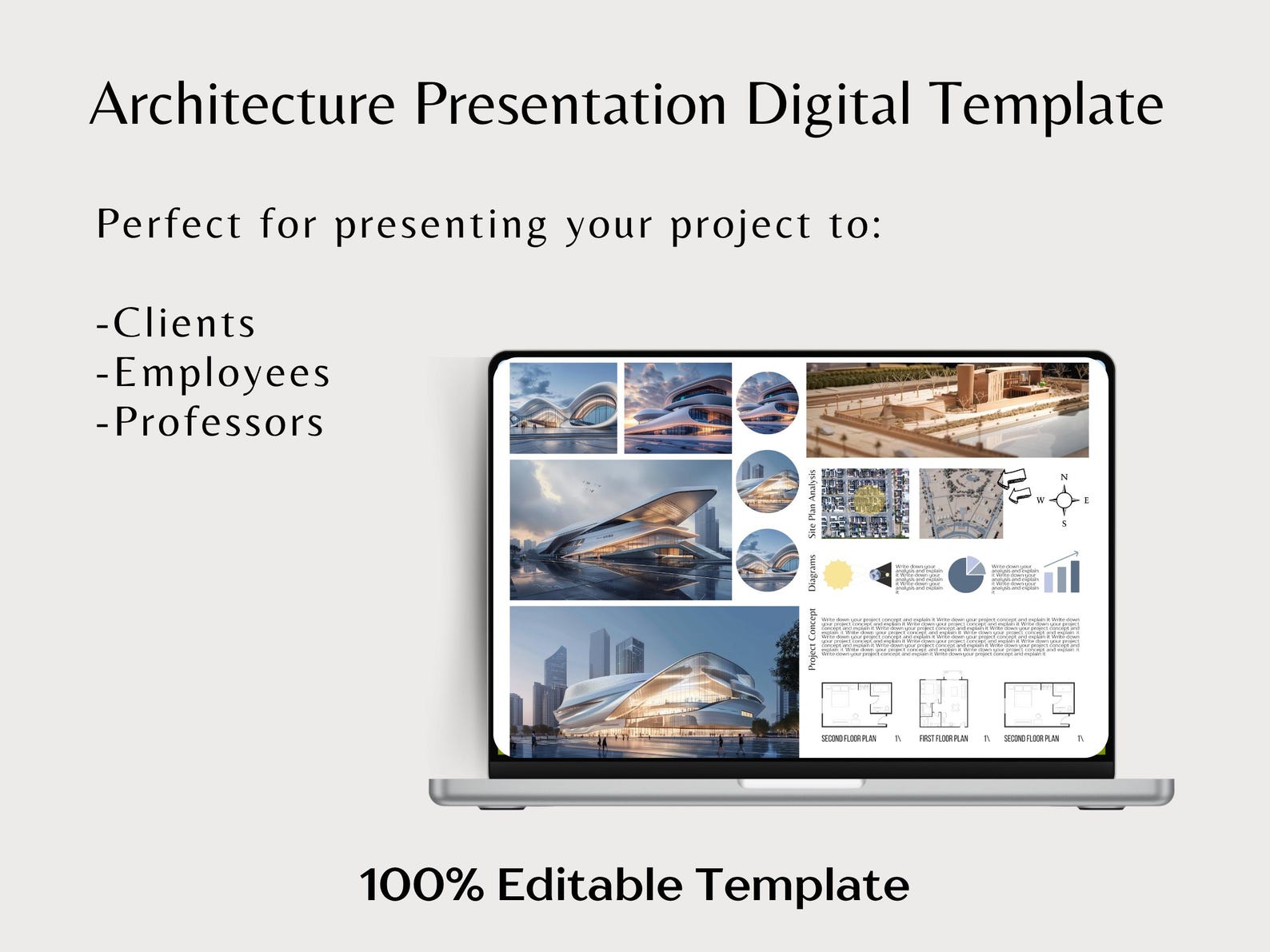 Architecture Poster Canva Template Architecture Presentation Board ...