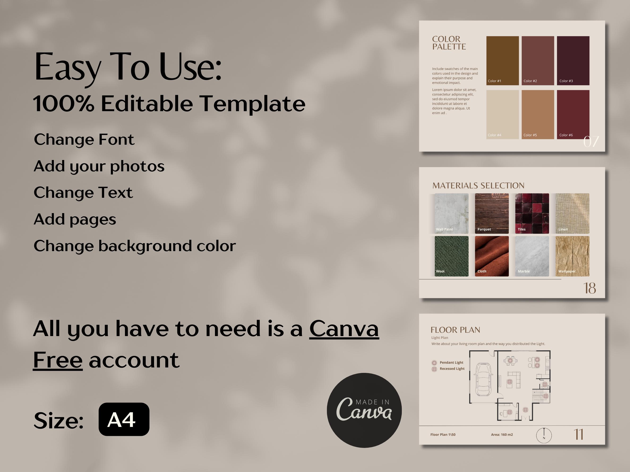 Interior Design Project Proposal Interior Presentation Canva Template ...