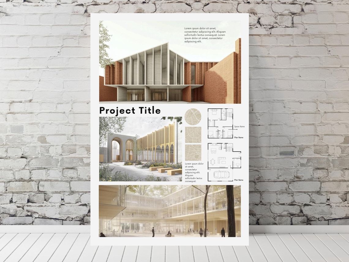 Architecture Presentation Board Template Architecture Poster Canva ...