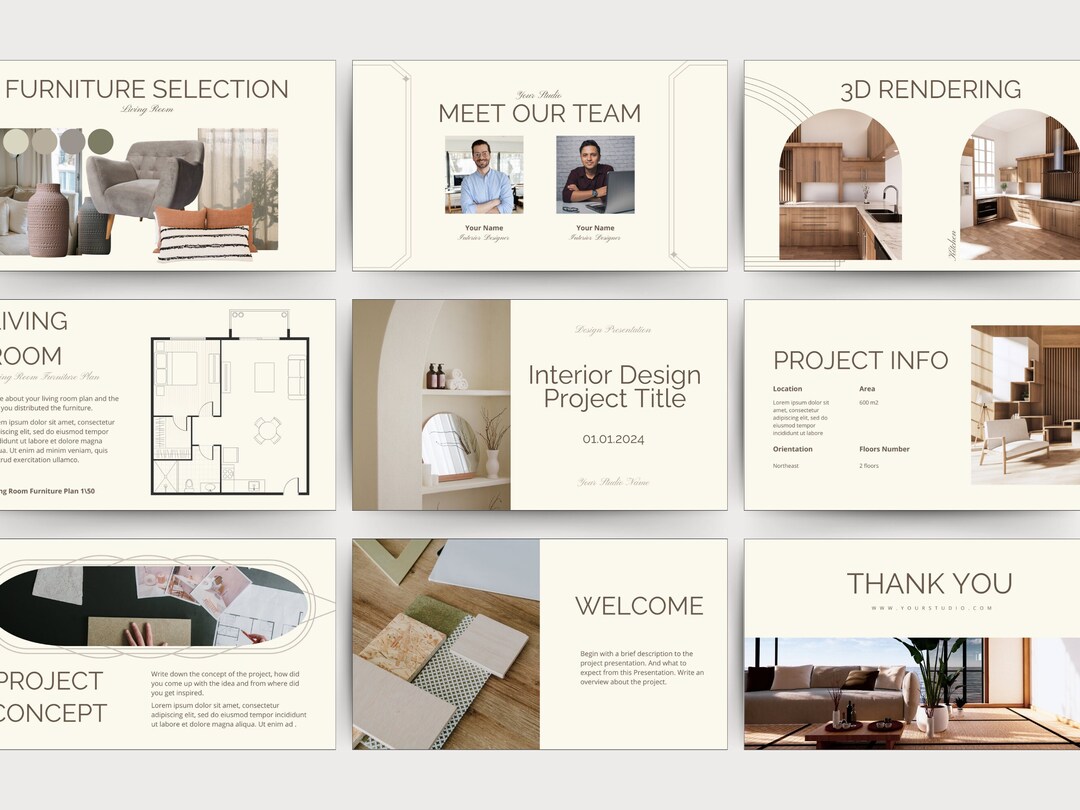 Interior Design Template Interior Design Presentation Slides Canva ...