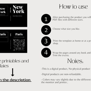 Decorative Fake Book Cover Template Faux Coffee Table Books Printable ...