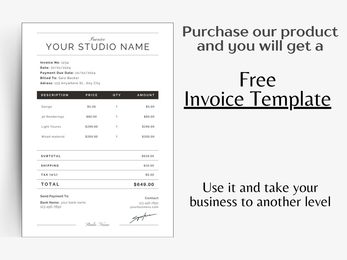 Interior Design Site Measure List, Room Measurement Tracker, Interior ...