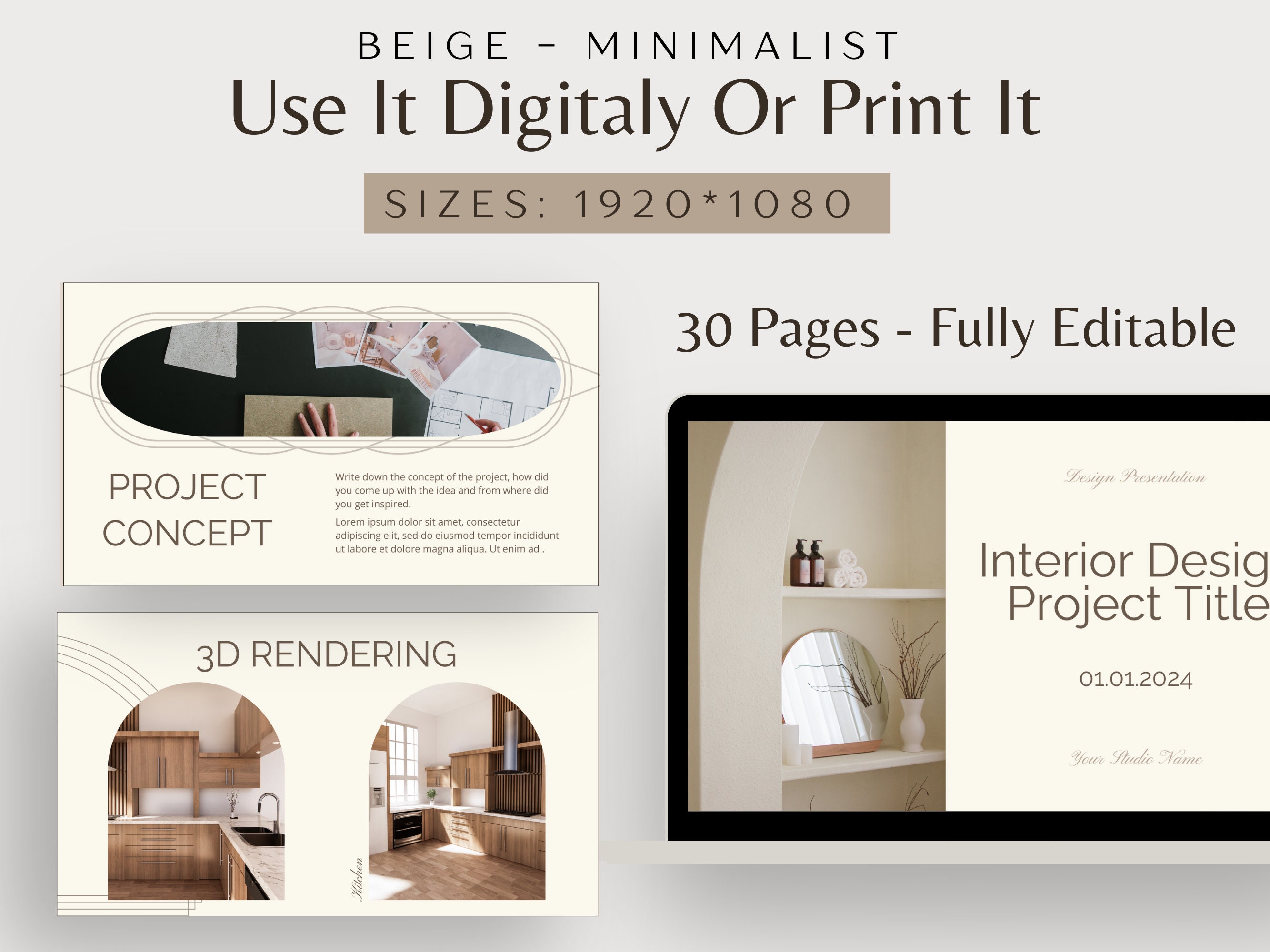 Interior Design Template Interior Design Presentation Slides Canva ...