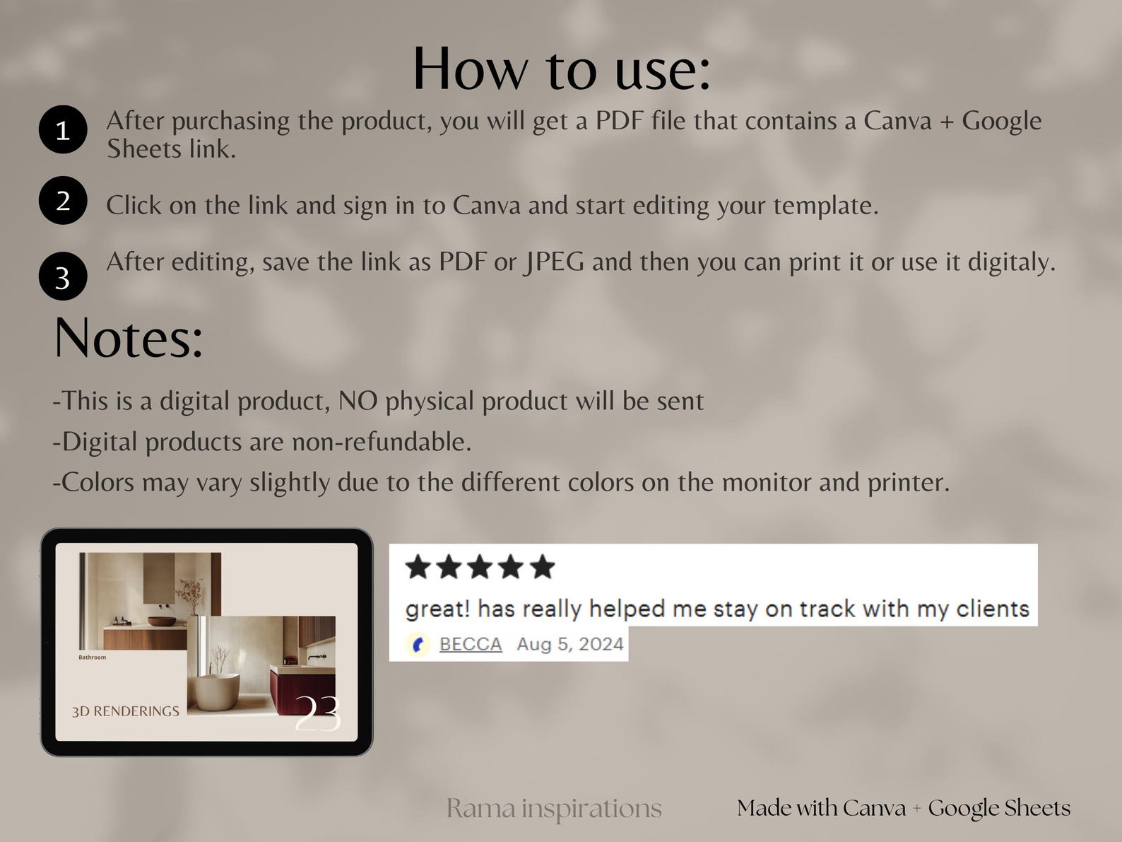 Interior Design Presentation Template, Interior Design Project Proposal ...