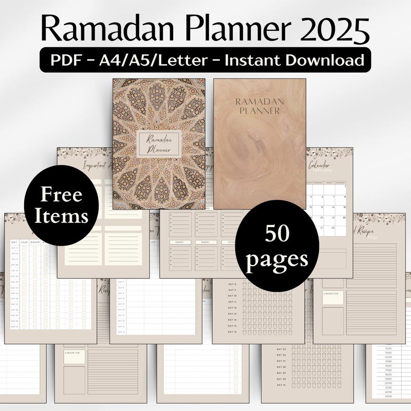 Ramadan Planner - Etsy