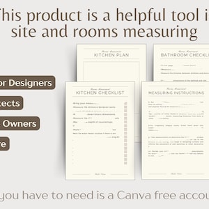 Rooms Measure Checklist Interior Design Site Measurement Template ...
