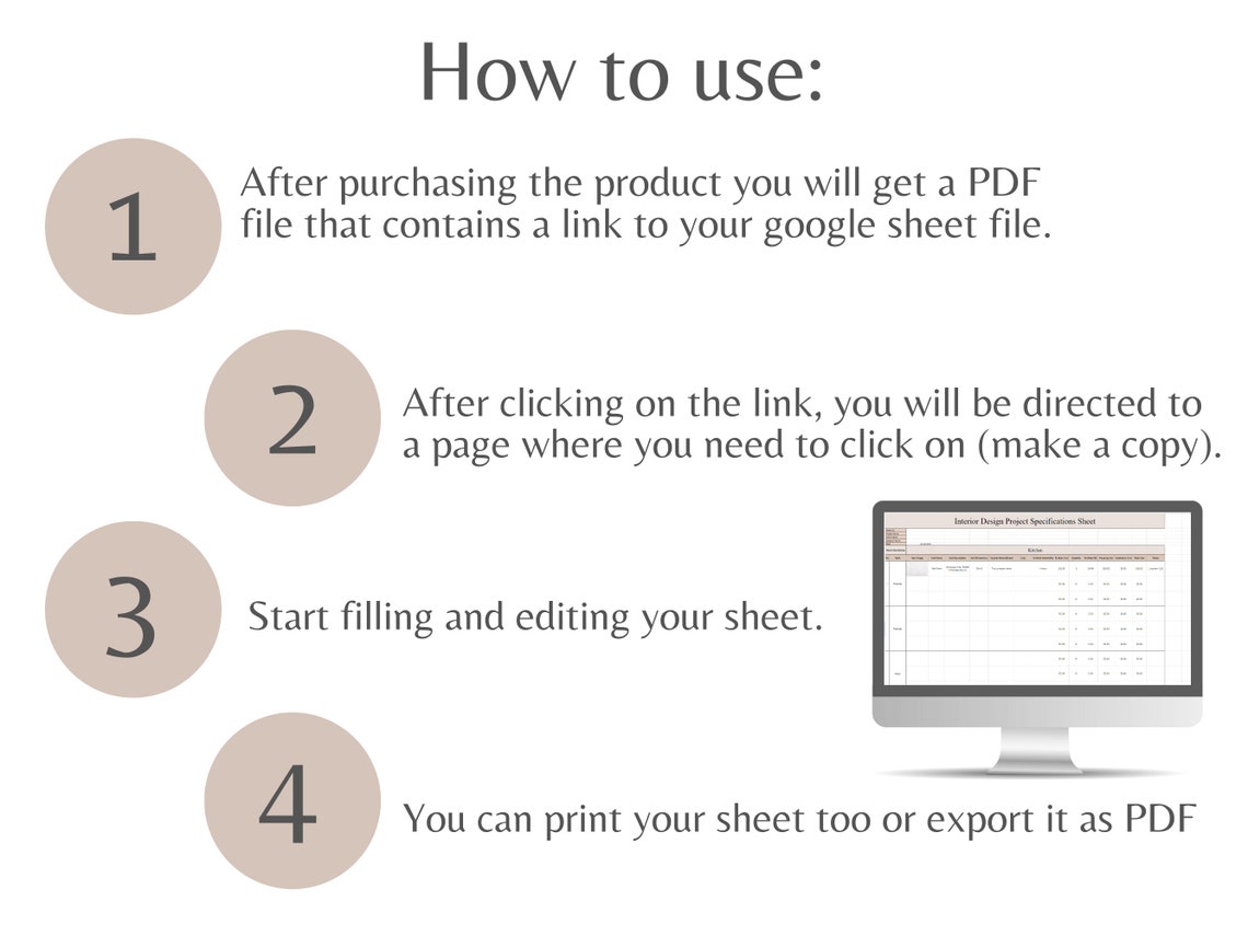Interior Design Specifications Template FFE Interior Designer Project ...