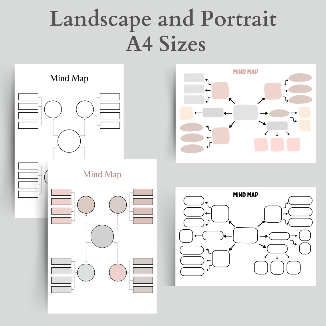 Mind Map Vorlage Druckbare Mind Map Planer Brainstorm - Etsy.de