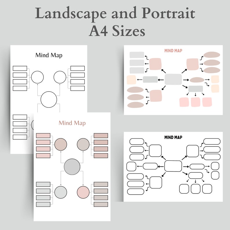 Mind Map Vorlage Druckbare Mind Map Planer Brainstorm - Etsy.de