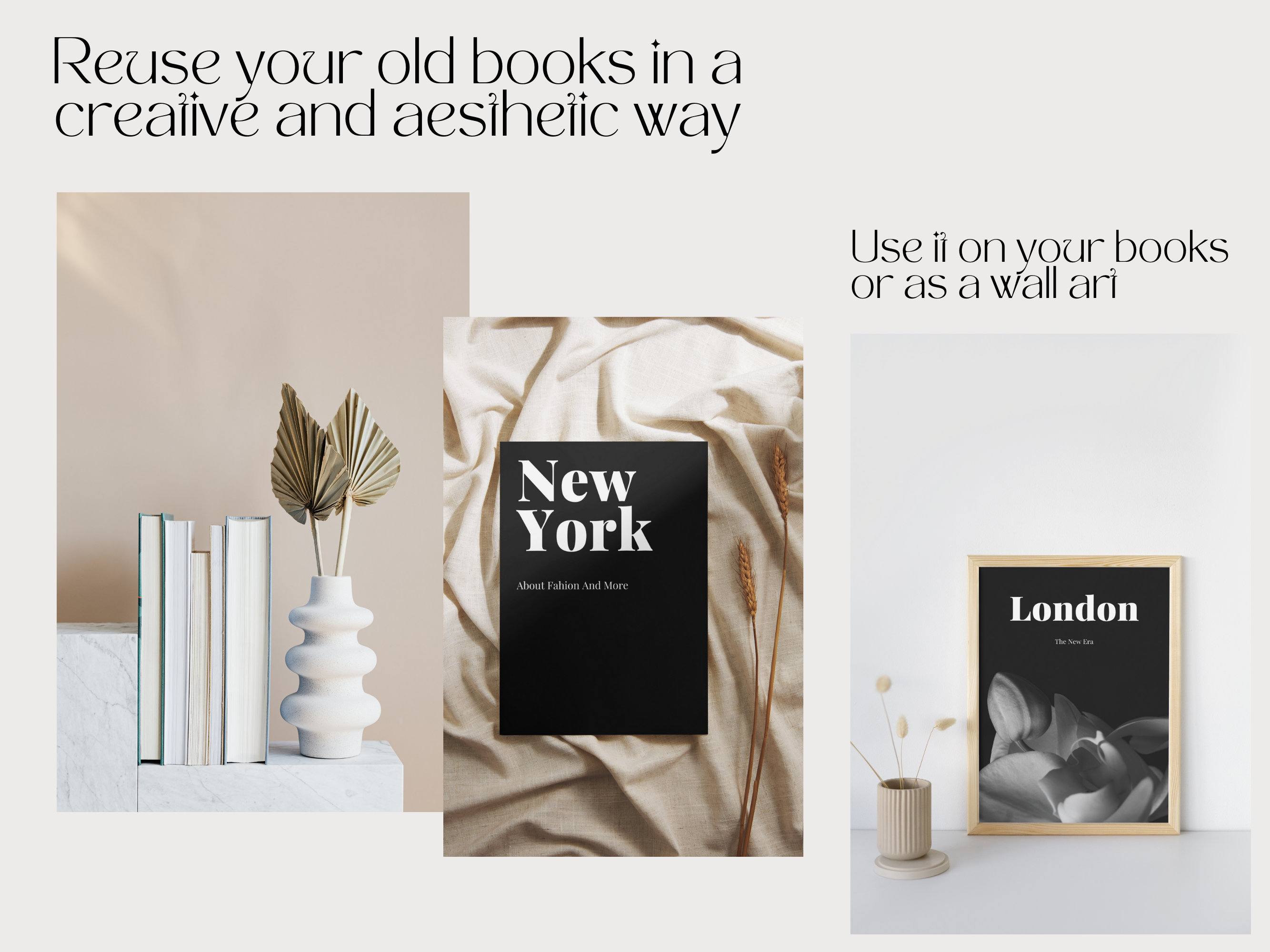 Decorative Fake Book Cover Template Faux Coffee Table Books Printable ...