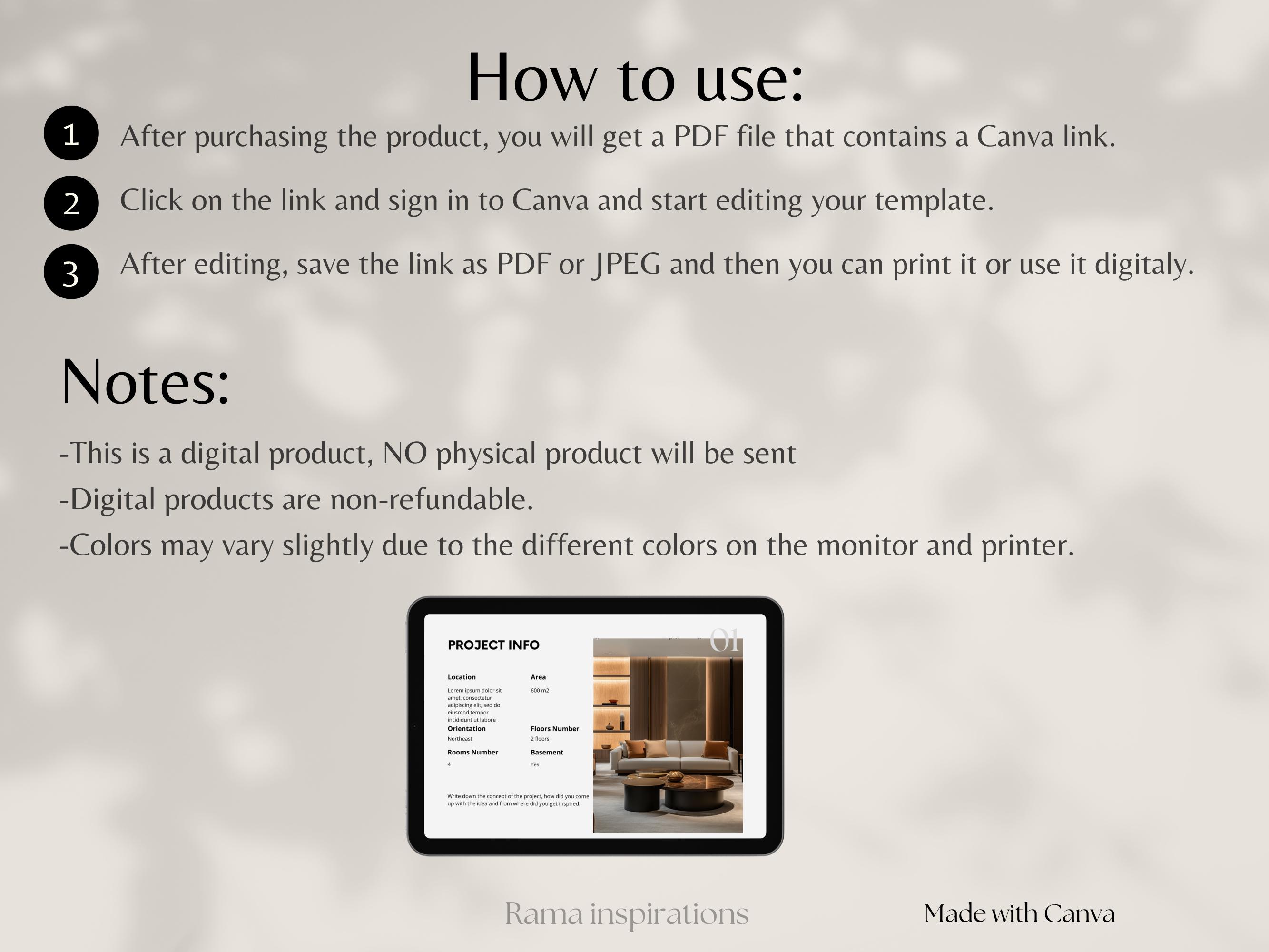 Interior Design Presentation Template, Interior Design Project Proposal ...