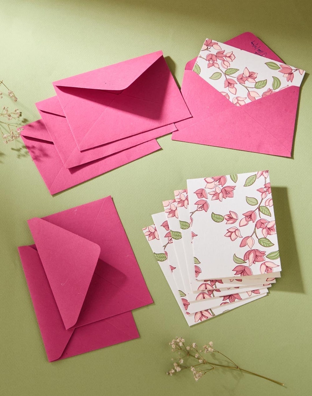 Bougainville Letter Writing Card and Envelope Set of 6 - Etsy