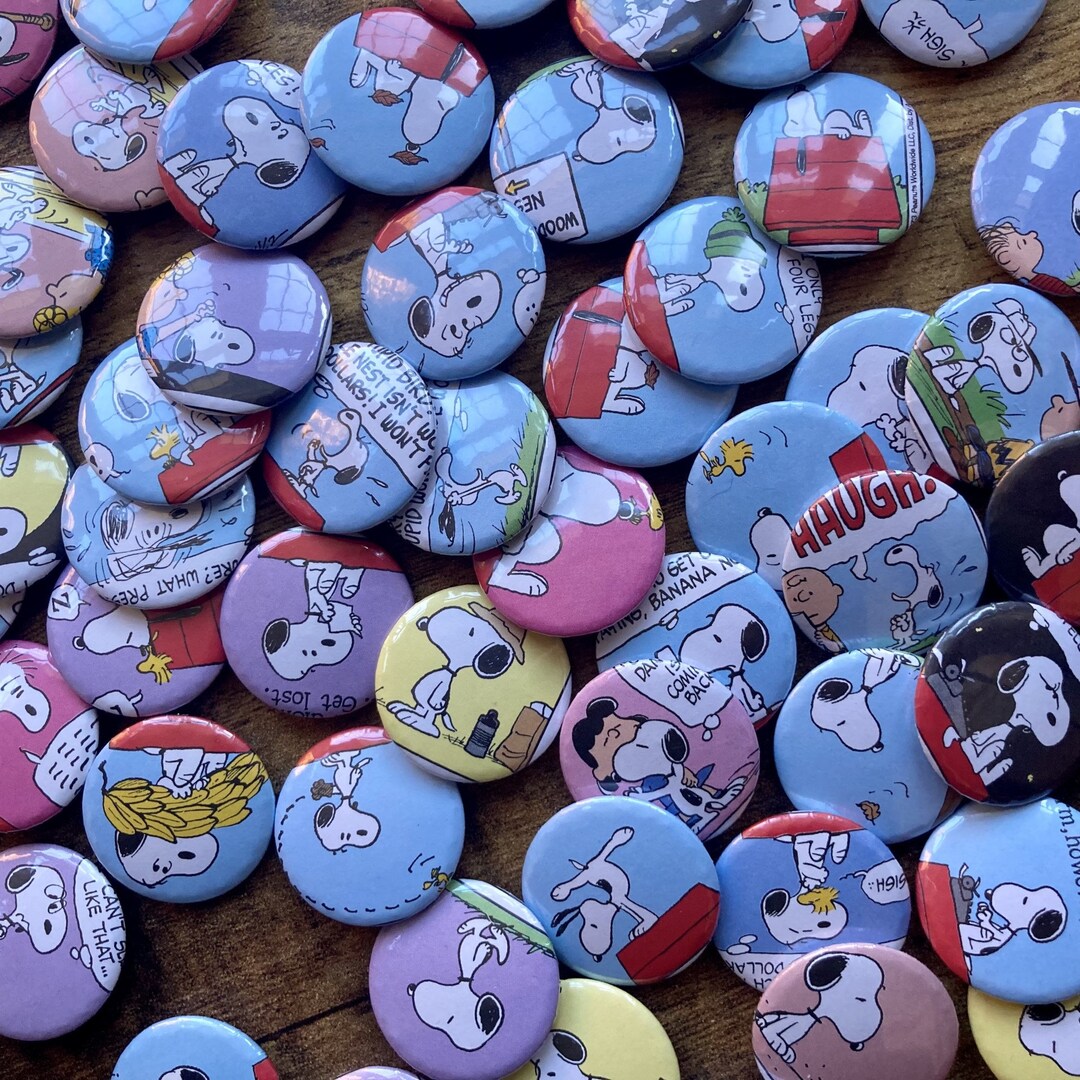 Snoopy Button Badges - Etsy