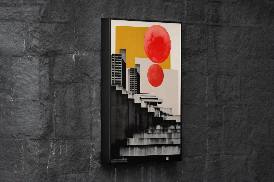 A Brutal Moon Architectural Print_moon_cityscape_the Barbican_wall Art ...