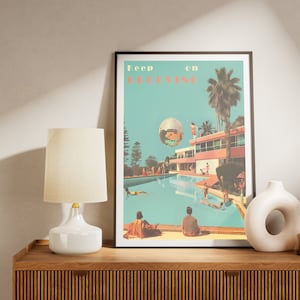 Keep on Grooving_retro Architectural Print_disco_poster_collage - Etsy