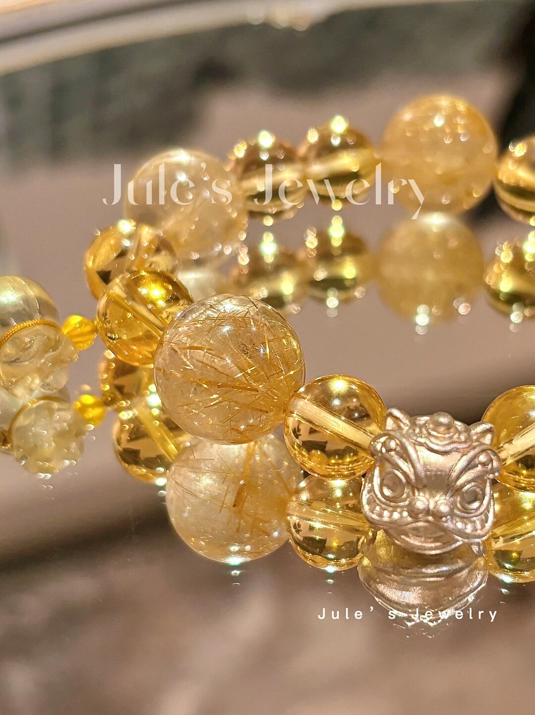 Crystal Bracelet of Money & Fortune: Brazilian Golden Rutilated Quartz ...