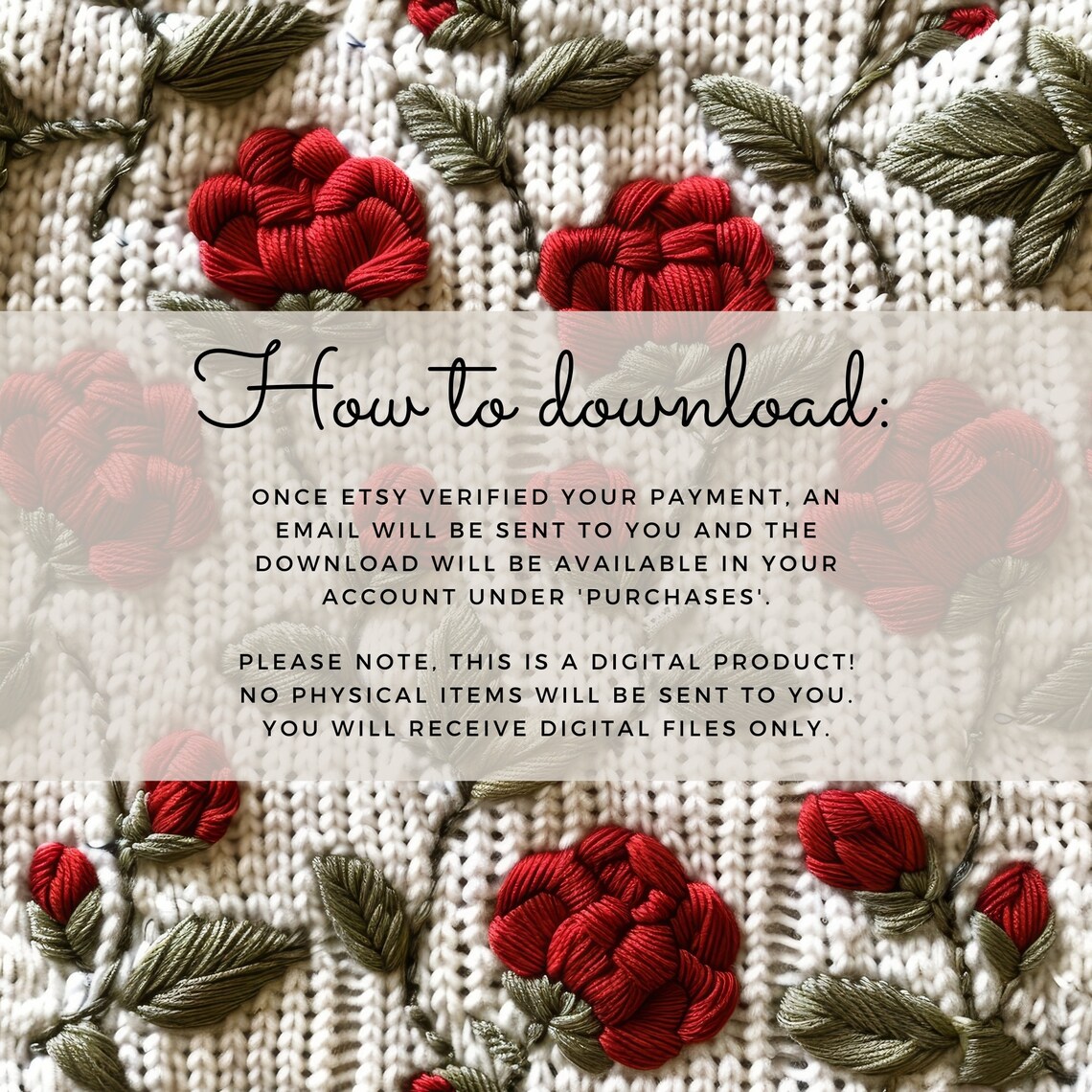 Seamless Roses | Rose Knit Pattern | 3D Texture | Repeating File ...