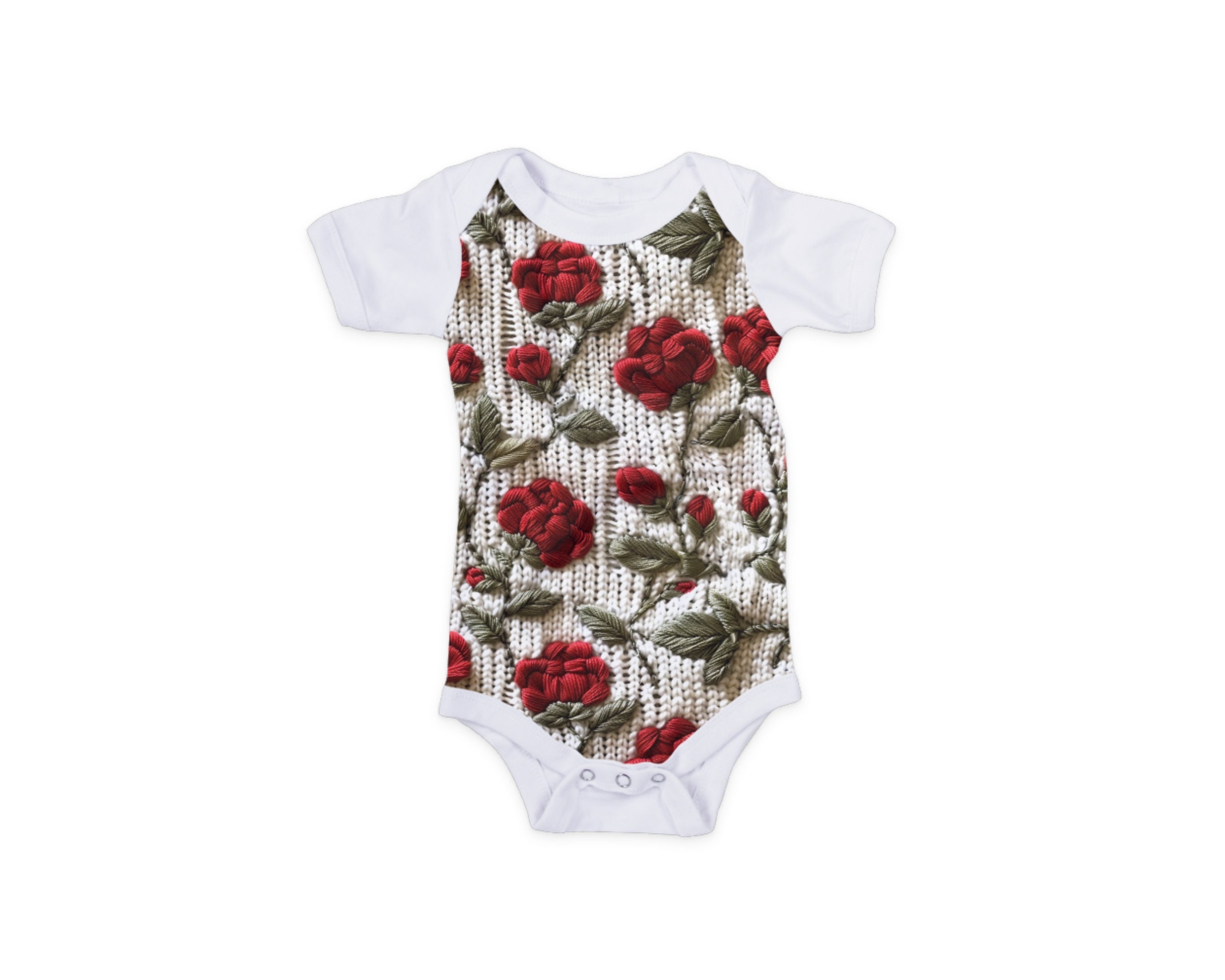 Seamless Roses Rose Knit Pattern 3D Texture Repeating File Flower ...