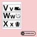 Alphabet Flash Cards, Children Visual Learning, A4/A5/ Instant Download ...