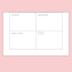 Study Planner, School, University, A4/a5/letter/half Letter, Instant ...