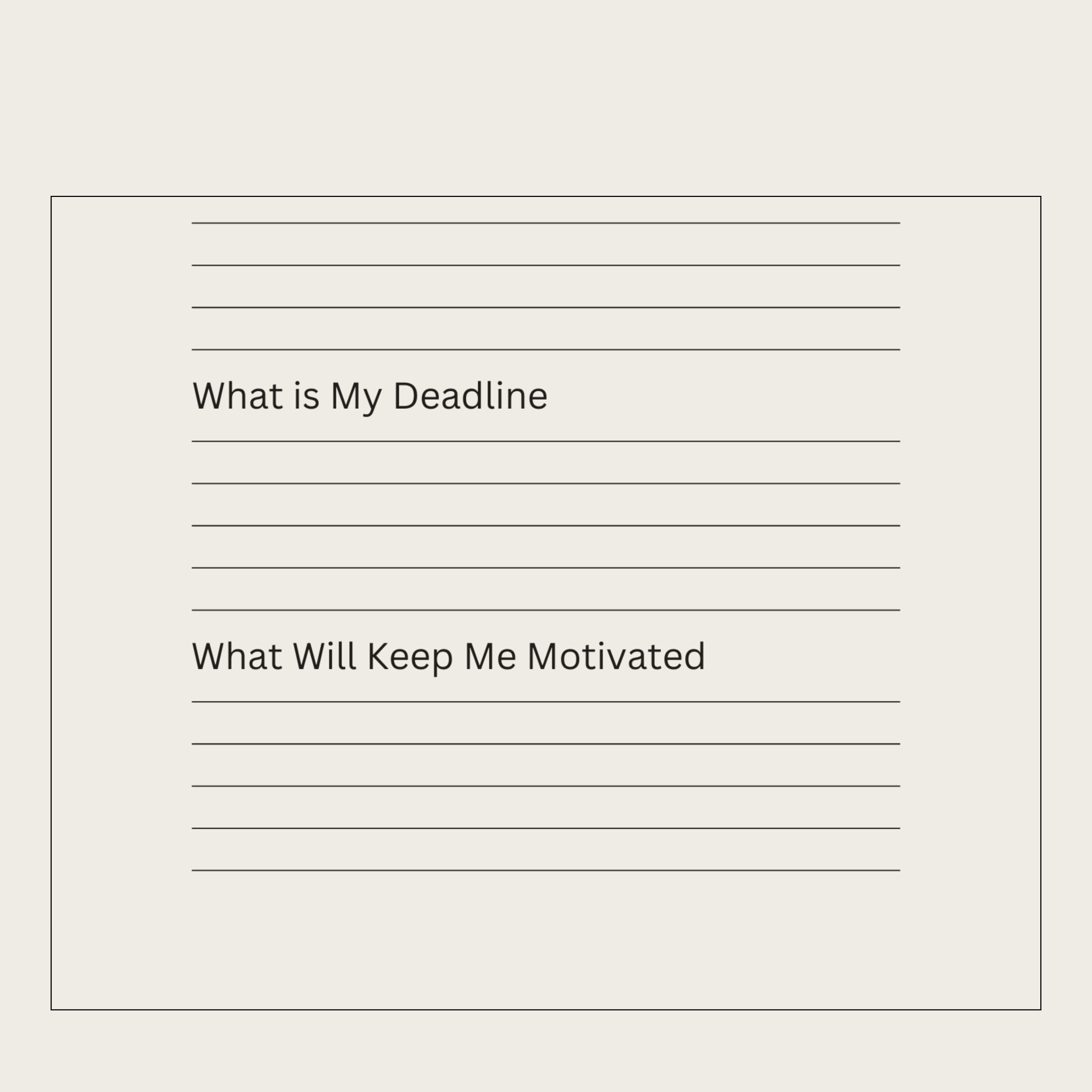 Goal Plan, Goal Setting, Simple Planner, A4/a5/letter/half Letter ...