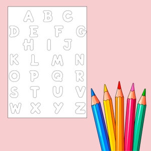 Alphabet Colouring Pages, Kinder Garden, Home School, Teacher Resources ...
