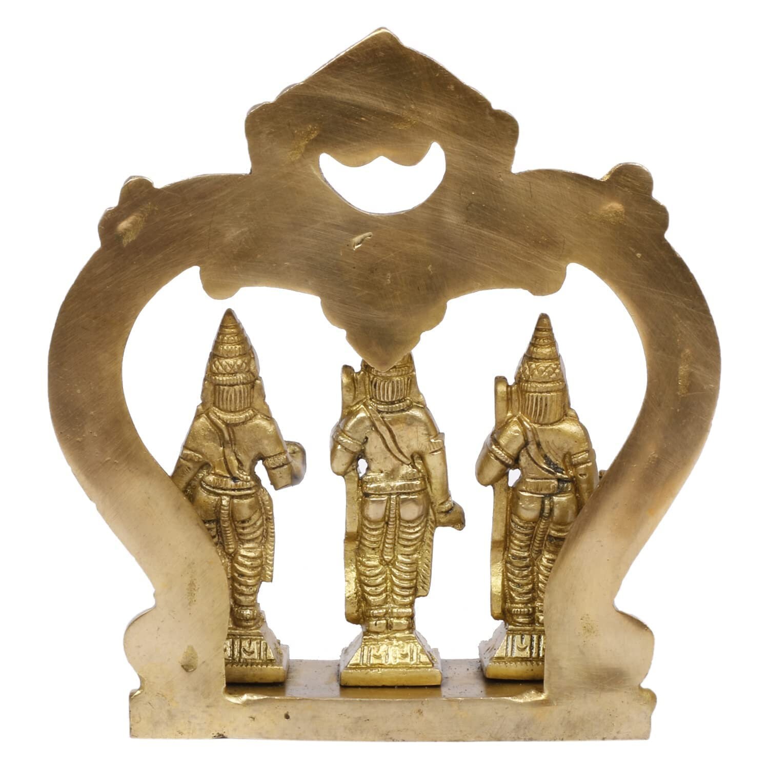 BHAKTI SAGAR Ram Darbar Brass Murti Lord Rama Laxman Sita & Hanuman ...